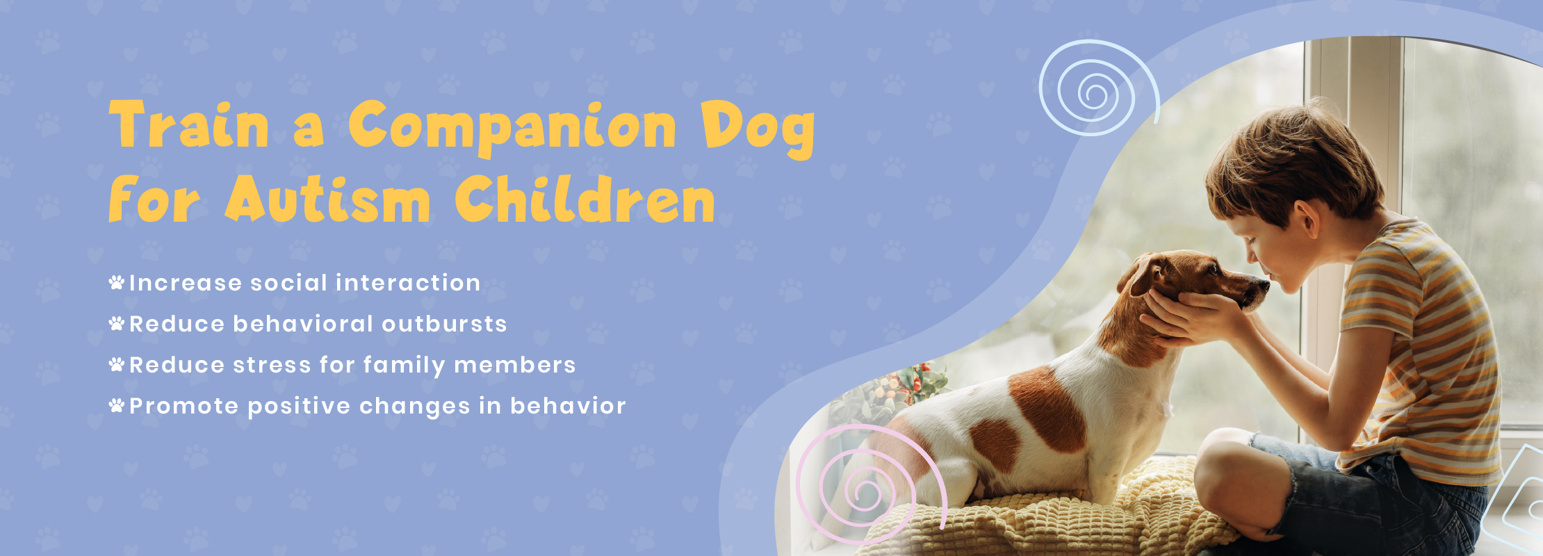 Certified Companion Dog Training Course for Autism Children